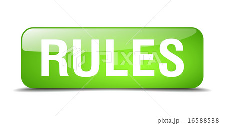 rules green square 3d isolated web buttonのイラスト素材 [16588538] - PIXTA