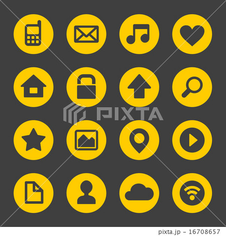 Universal Simple Web Icons Set 1のイラスト素材 [16708657] - PIXTA