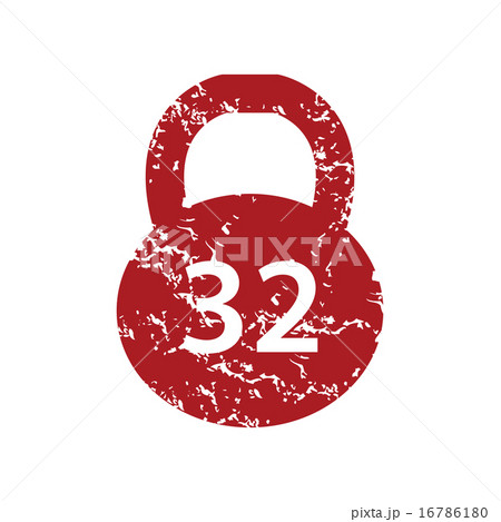 Red grunge weight logoのイラスト素材 [16786180] - PIXTA