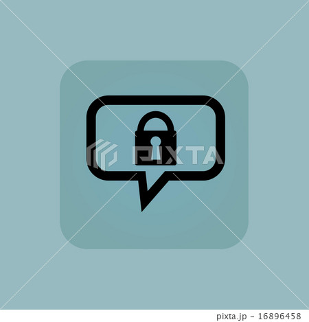 Pale blue locked message iconのイラスト素材 [16896458] - PIXTA