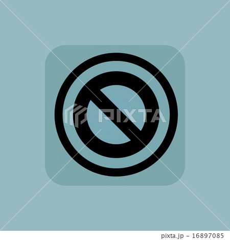 Pale blue NO signのイラスト素材 [16897085] - PIXTA