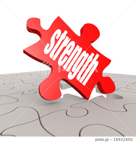 Strength word with puzzle backgroundのイラスト素材 [16932808] - PIXTA