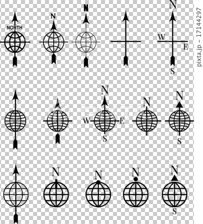 方向標誌-插圖素材 [17144297] - PIXTA圖庫