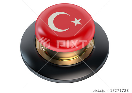 Turkey flag buttonのイラスト素材 [17271728] - PIXTA