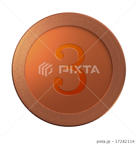 3 bronze coin medal templateのイラスト素材 [17282114] - PIXTA