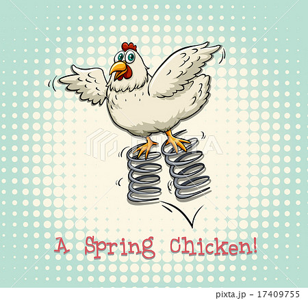English idiom spring chickenのイラスト素材 [17409755] - PIXTA