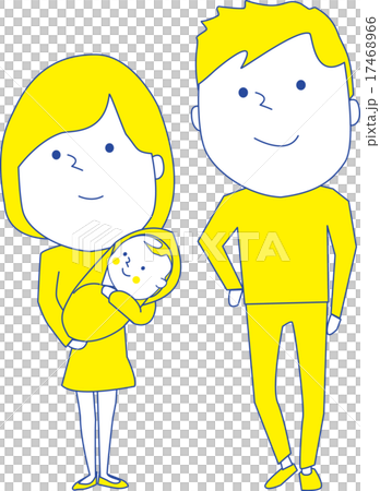 Couple child rearing - Stock Illustration [17468966] - PIXTA