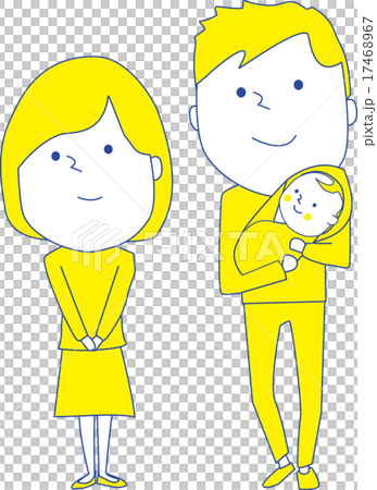 Couple child rearing - Stock Illustration [17468967] - PIXTA