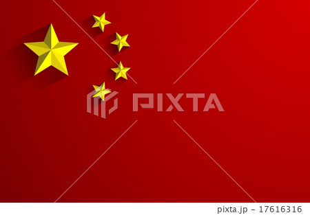 Creative Abstract Flag of China Backgroundのイラスト素材 [17616316] - PIXTA