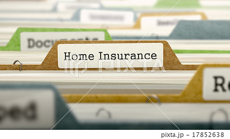 File Folder Labeled as Home Insuranceのイラスト素材 [17852638] - PIXTA