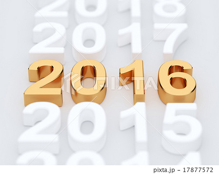 Golden 2015 year sign. Soft focusのイラスト素材 [17877572] - PIXTA