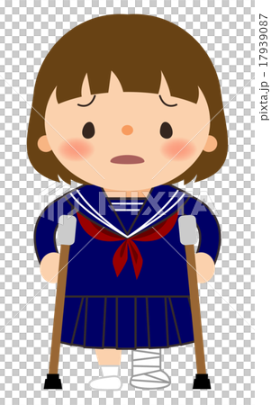 Girls wearing a winter sailor suit _ Fracture - Stock Illustration ...