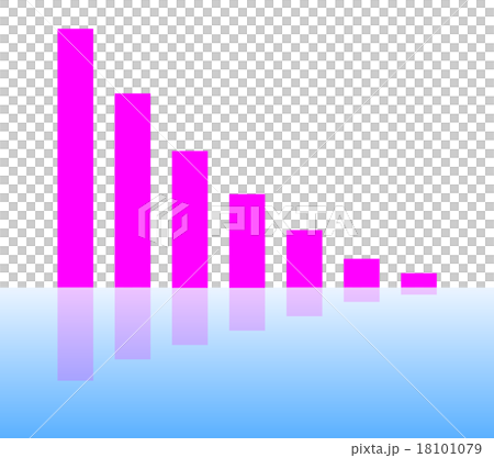 Descending bar chart - Stock Illustration [18101079] - PIXTA