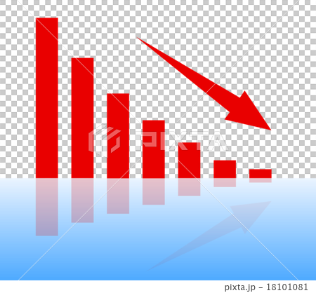 Descending bar chart - Stock Illustration [18101081] - PIXTA