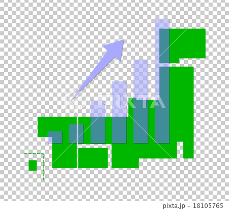 Japan graph - Stock Illustration [18105765] - PIXTA