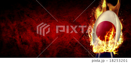 Composite image of japan rugby ballのイラスト素材 [18253201] - PIXTA