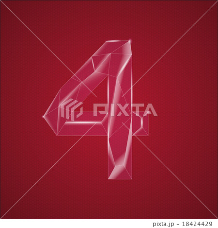 Glass number 4のイラスト素材 [18424429] - PIXTA