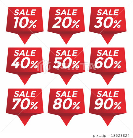 Sale percent sticker price tagのイラスト素材 [18623824] - PIXTA