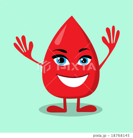Blood Drop Cartoon Vector