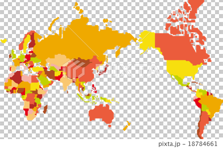 World map color categories by country - Stock Illustration [18784661 ...