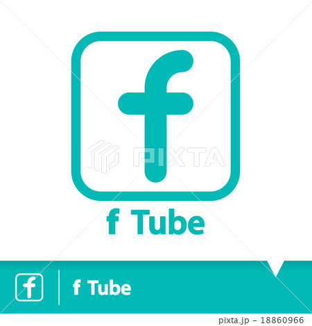 f Tube icon symbolのイラスト素材 [18860966] - PIXTA