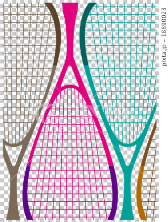 Squash racket illustration - Stock Illustration [18890023] - PIXTA