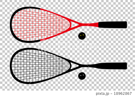Squash racket illustration - Stock Illustration [18962867] - PIXTA