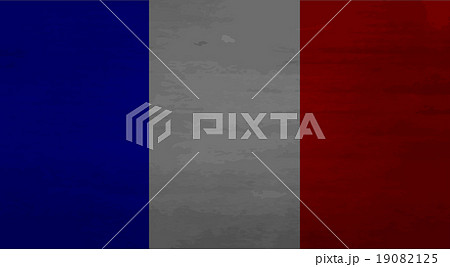 Grunge messy flag Franceのイラスト素材 [19082125] - PIXTA