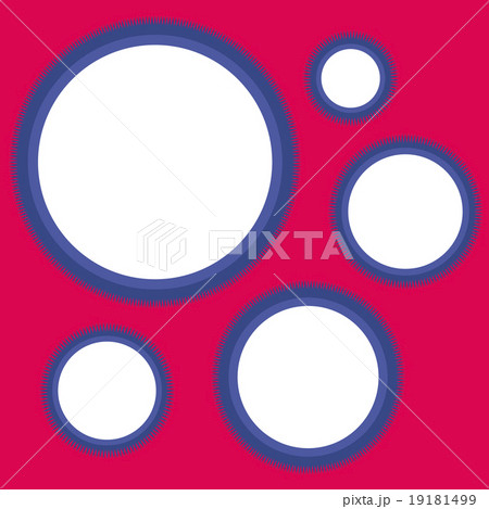 Five blue spiny circle frames templateのイラスト素材 [19181499] - PIXTA