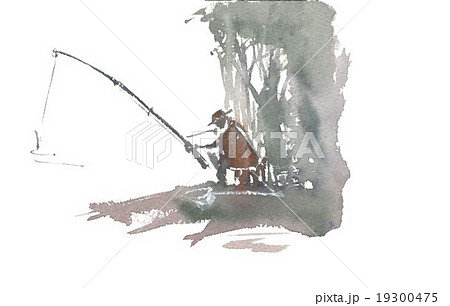 添景 人物 釣りのイラスト素材 [19300475] - PIXTA