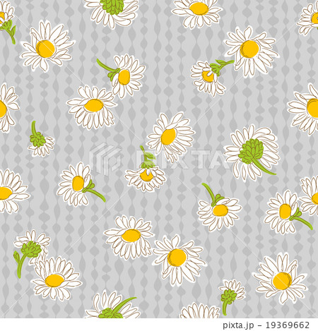 マーガレット テキスタイル図案のイラスト素材 [19369662] - PIXTA