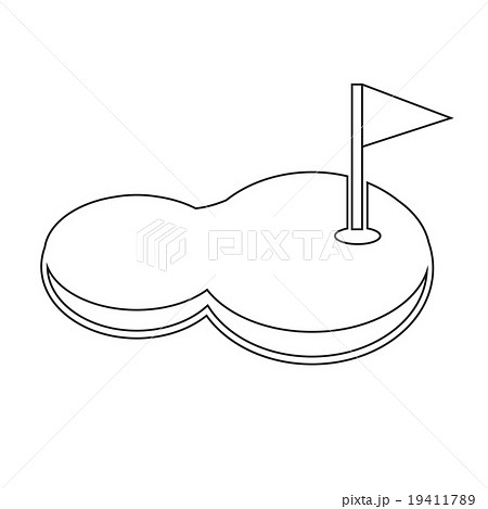 golf court iconのイラスト素材 [19411789] - PIXTA