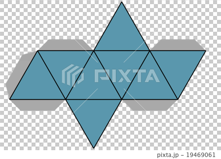 Development of the regular octahedron - Stock Illustration [19469061 ...