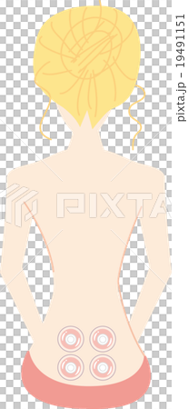 Cupping waist - Stock Illustration [19491151] - PIXTA