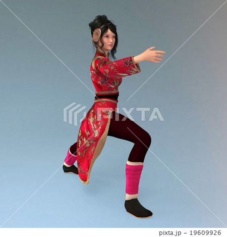 Kung Fu Girl Stock Illustration 19609926 PIXTA