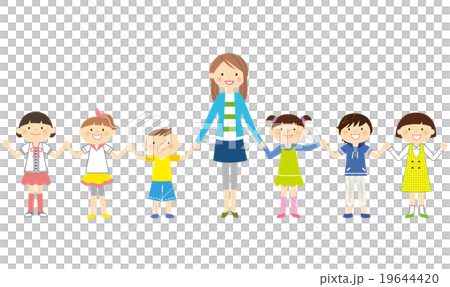 Children link - Stock Illustration [19644420] - PIXTA