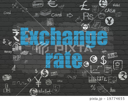 Money concept: Exchange Rate on wall backgroundのイラスト素材 [19774655] - PIXTA