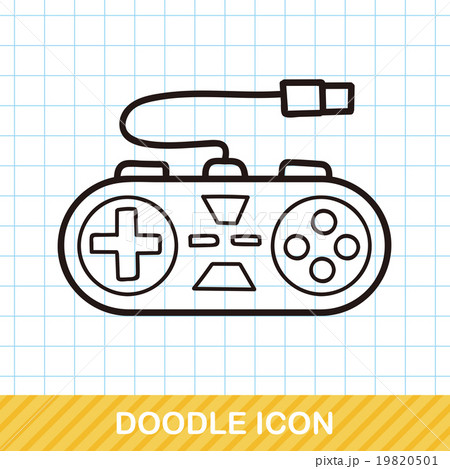 game controller doodleのイラスト素材 [19820501] - PIXTA