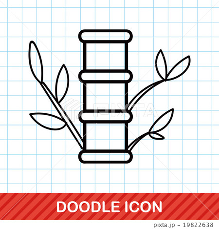 Chinese New Year decorative bamboo doodleのイラスト素材 [19822638] - PIXTA