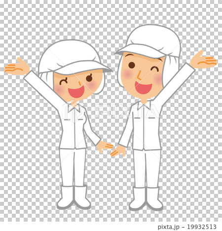 Food factory worker Genki - Stock Illustration [19932513] - PIXTA