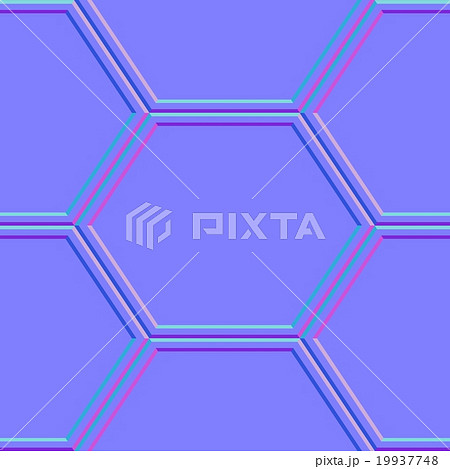 Normal map hexagon for 3d textureのイラスト素材 [19937748] - PIXTA