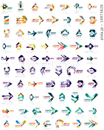 Paper style arrow logosのイラスト素材 [19973626] - PIXTA