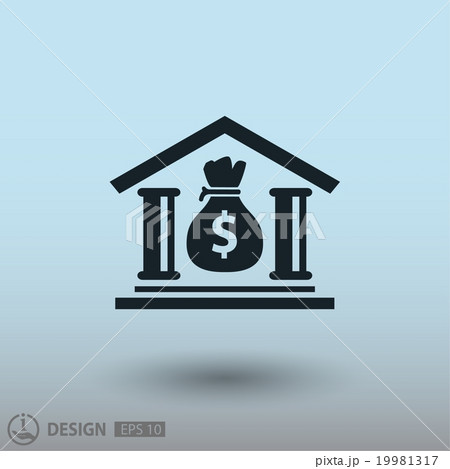 Pictograph of bankのイラスト素材 [19981317] - PIXTA