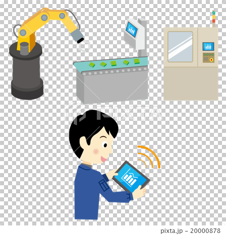 Tablet solution factory - Stock Illustration [20000878] - PIXTA