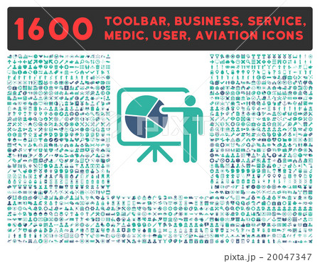 Public Report Icon With Large Pictogram Collectionのイラスト素材 [20047347 ...