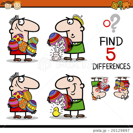 easter differences taskのイラスト素材 [20129897] - PIXTA