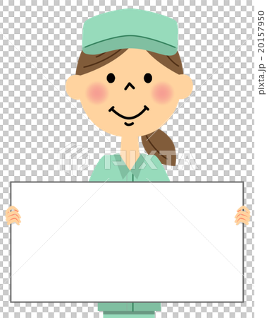 Women's (upper body) panel of work clothes - Stock Illustration ...