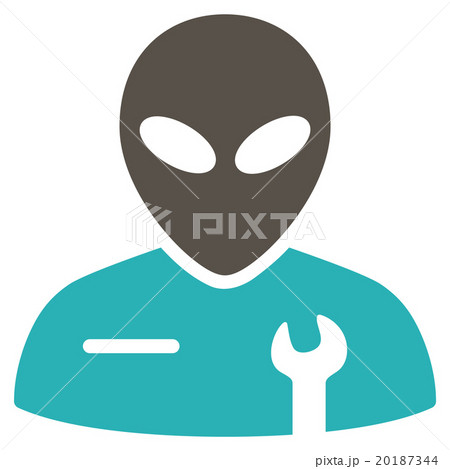 Alien Mechanic Flat Iconのイラスト素材 [20187344] - PIXTA