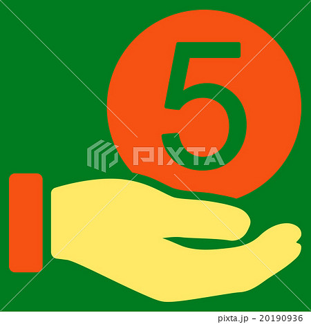 Five Cents Payment Flat Iconのイラスト素材 [20190936] - PIXTA