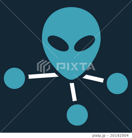 Alien Connections Flat Iconのイラスト素材 [20192004] - PIXTA
